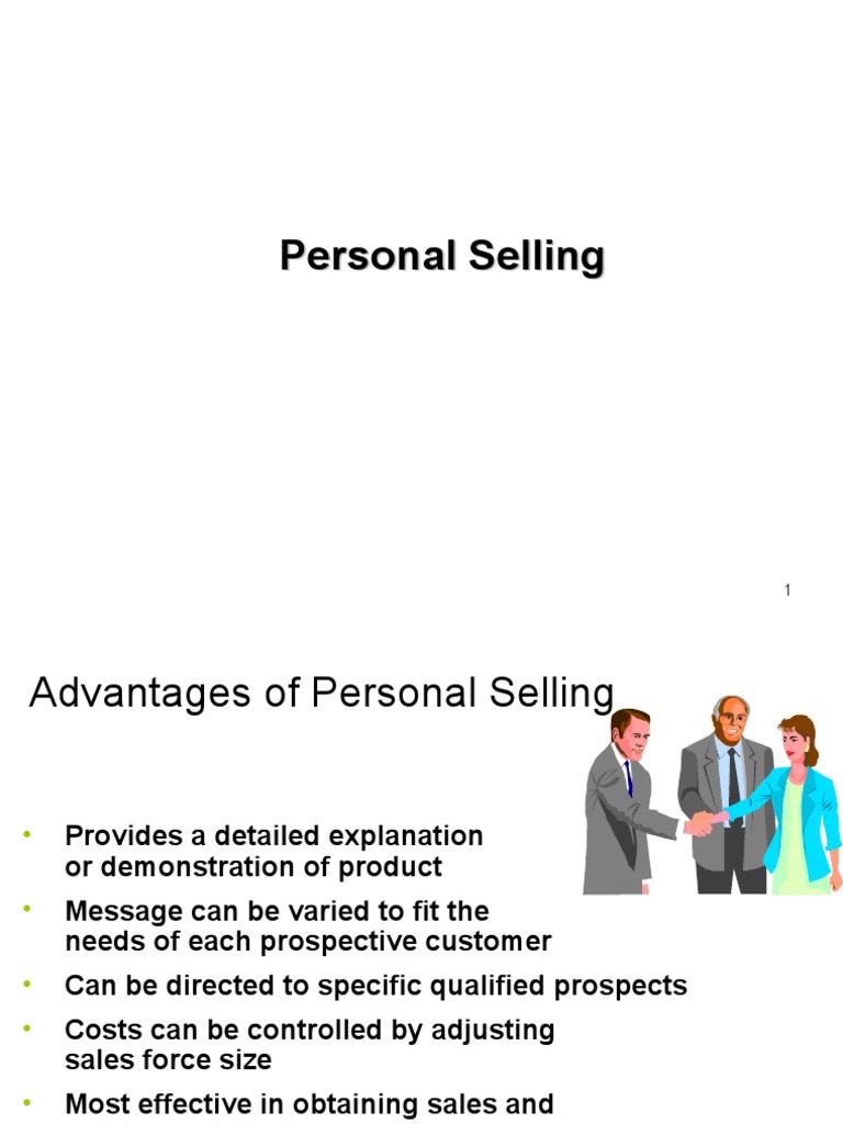 Personal Selling | PDF | Sales | Business