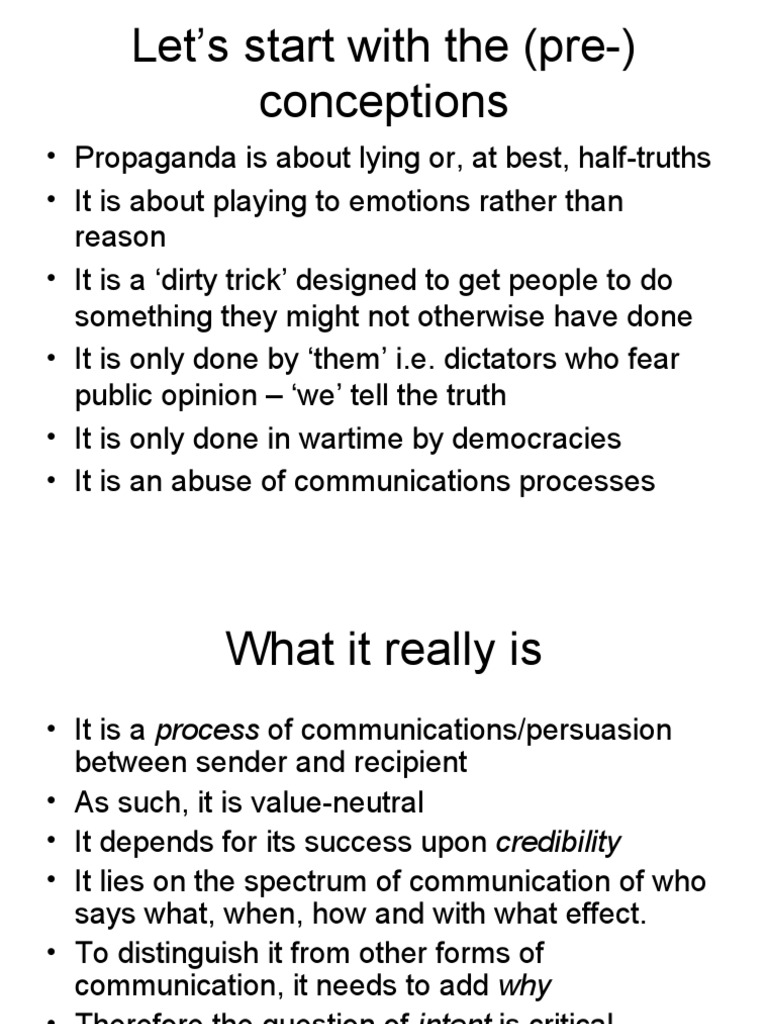 Understanding Propaganda's Dynamics | PDF