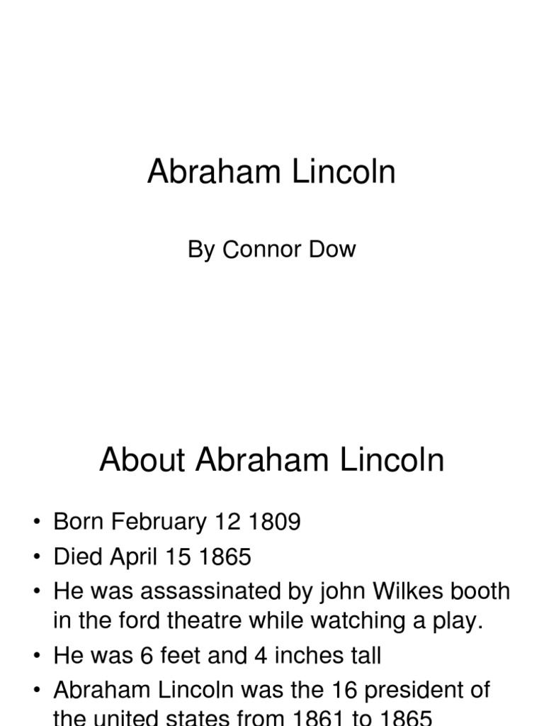 Abraham Lincoln | PDF