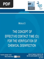 Chlorine Contact Time Calculation | PDF | Gallon | Drinking Water