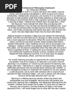 Reflective Competency Statement 2 | PDF | Senses | Behavior Modification