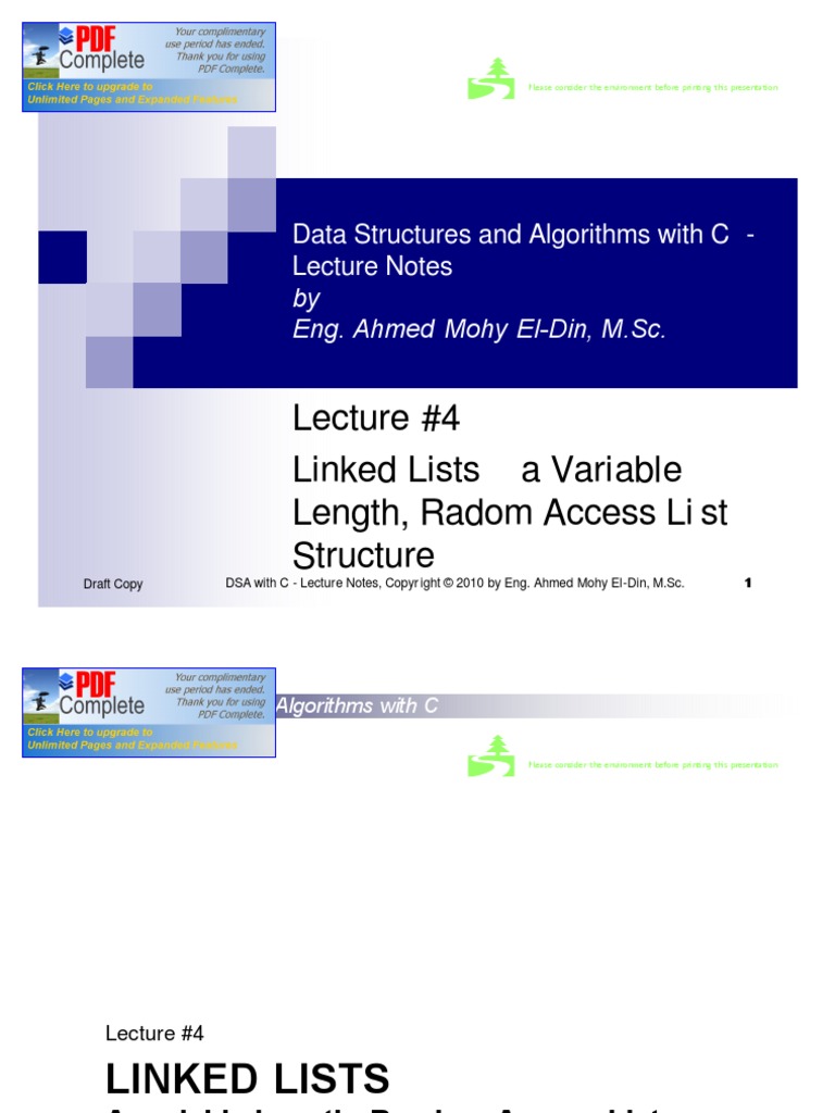 4 Linked Lists | PDF | C (Programming Language) | Data Management