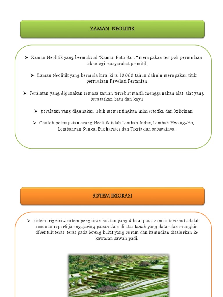 Perkembangan Zaman Neolitik | PDF