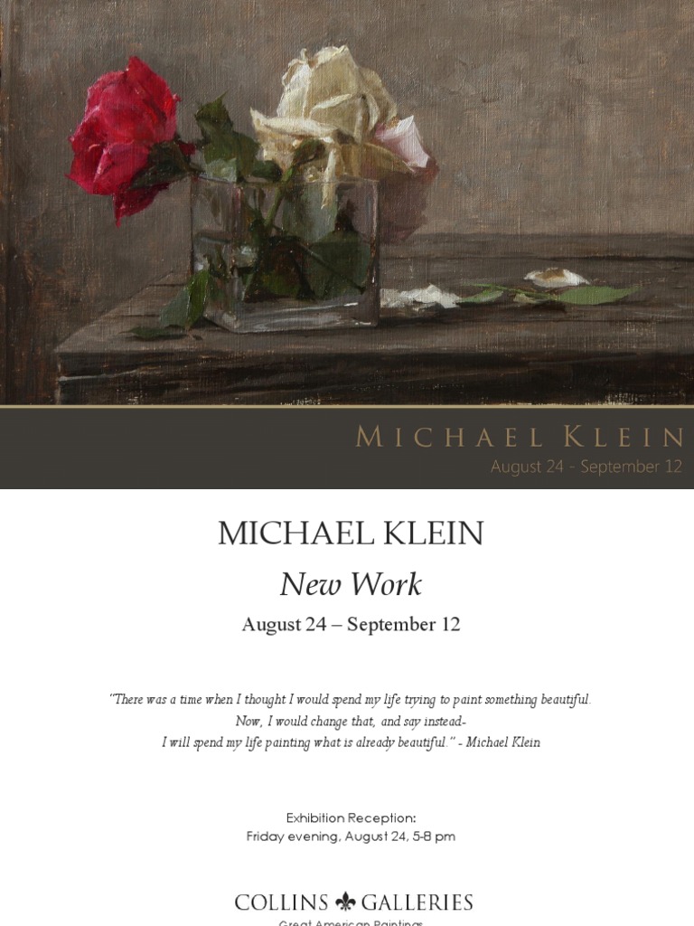 Michael Klein: New Works Exhibition | PDF | Oil Painting | Visual Arts