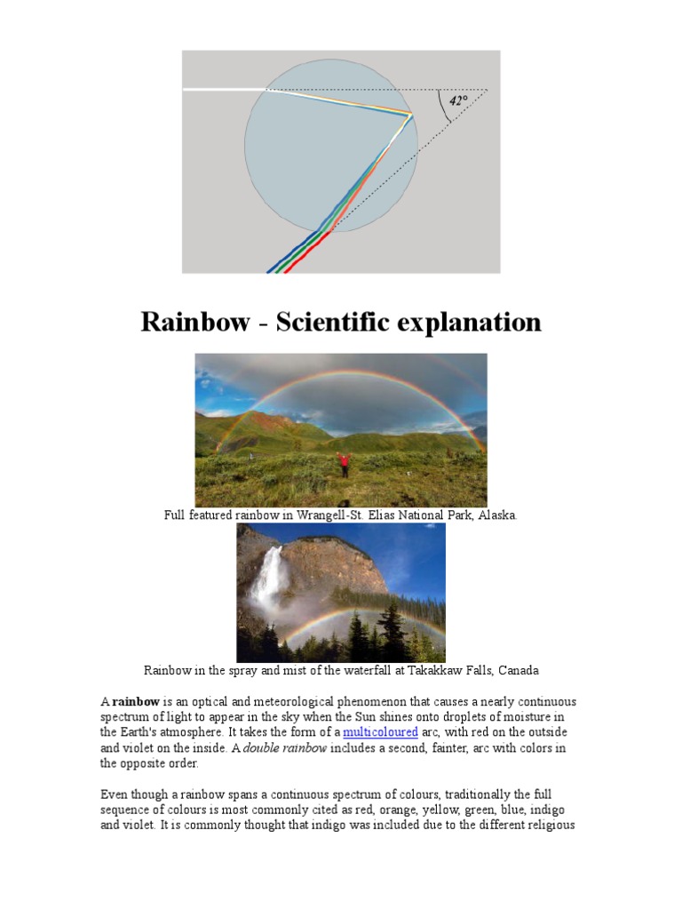 42 Rainbow Scientific Explanation | PDF | Rainbow | Light