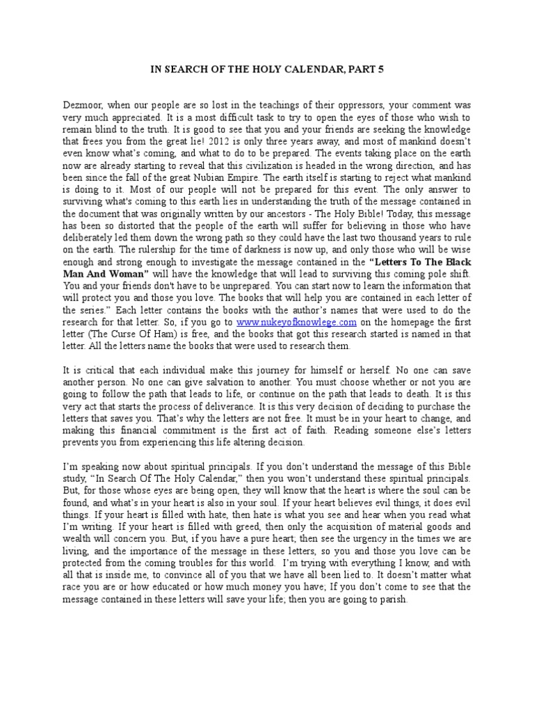 Holy Calendar, Part, 05 | PDF | Thermodynamics | Entropy