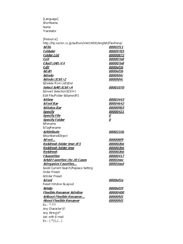 Flexible Renamer.# | PDF | Computer File | File Format
