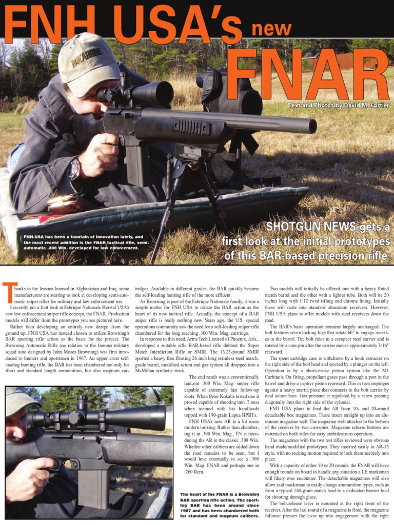 FNAR Shotgun News | PDF | Rifle | Magazine (Firearms)