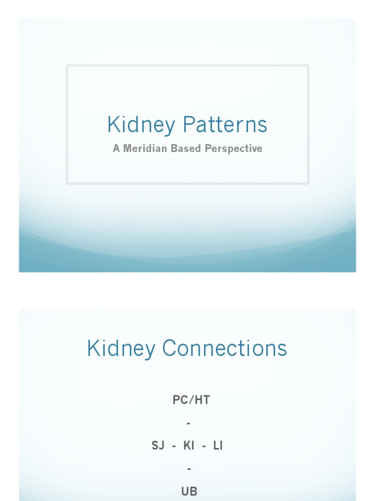 Kidney Patterns | PDF