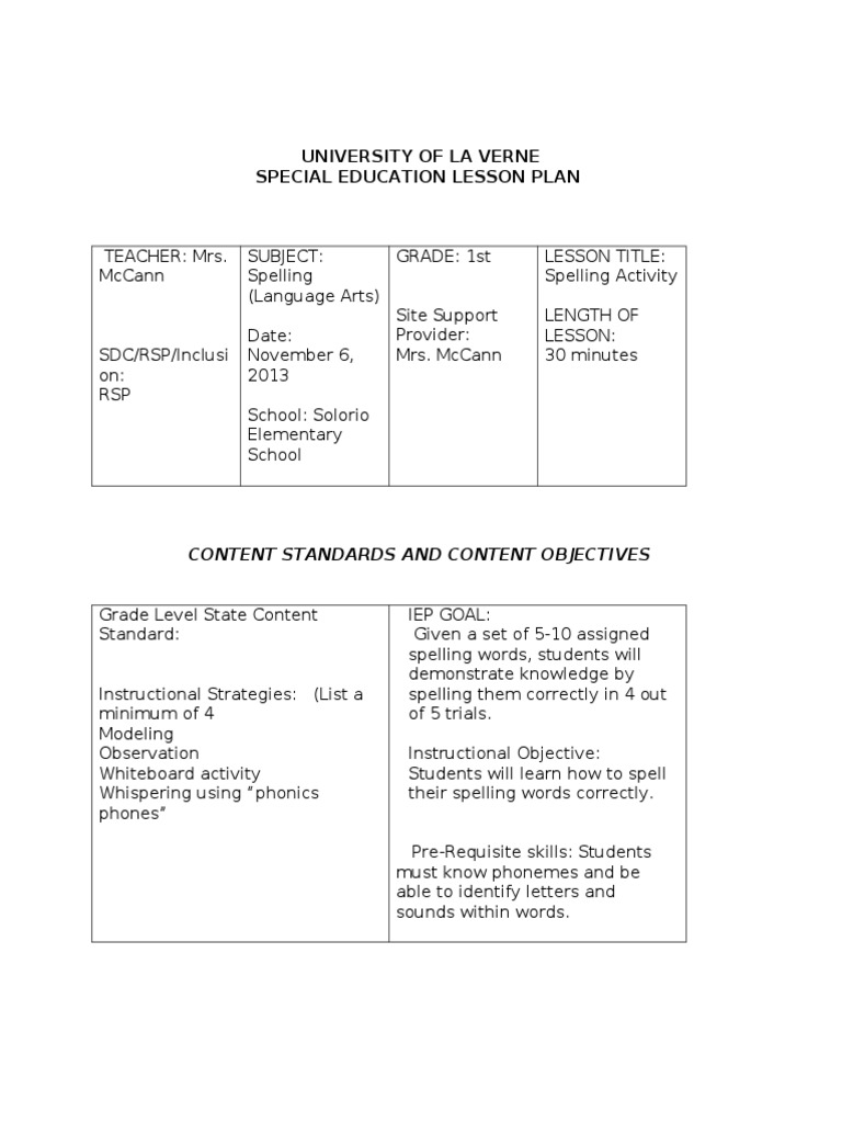 Multi Sensory Spelling Activity | PDF