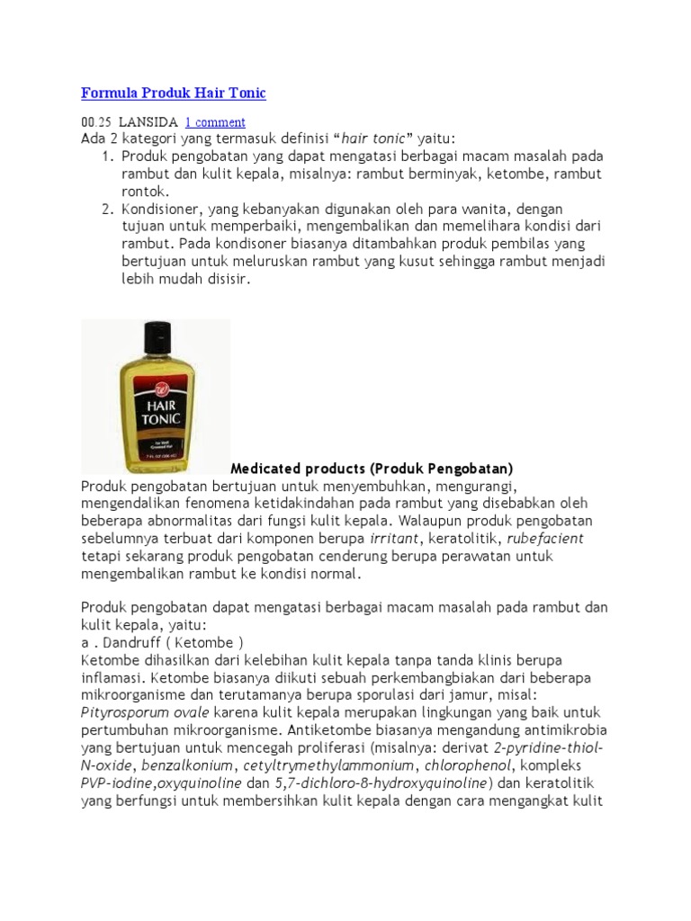 Contoh Formula Larutan | PDF