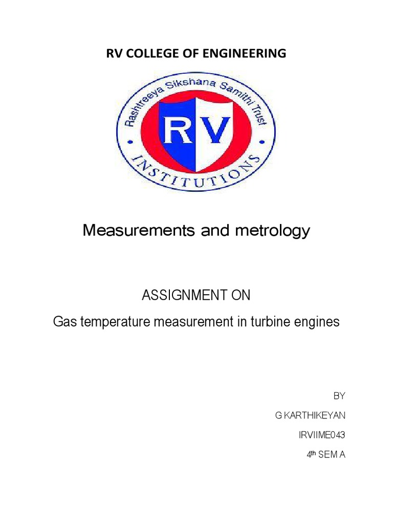 Gas Temperature Measurement in Turbines | PDF