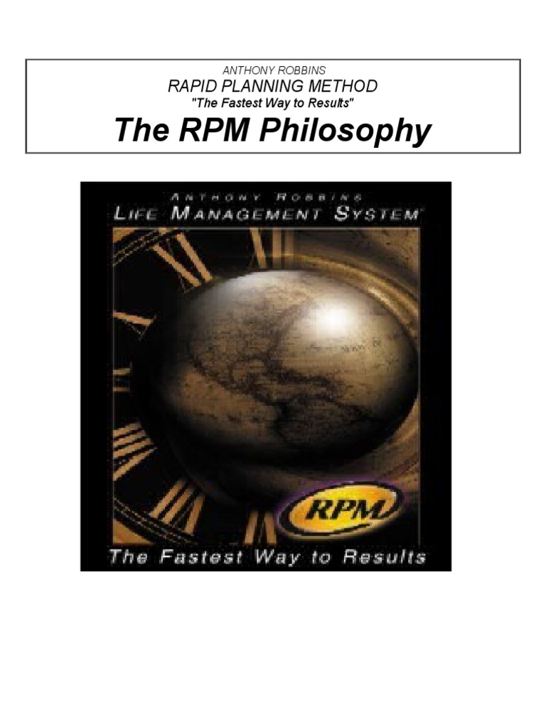 Anthony Robbins - Rapid Planning Method | PDF | Emotions | Family