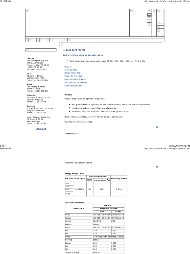 Steel Bridle | PDF | Valve | Building Materials