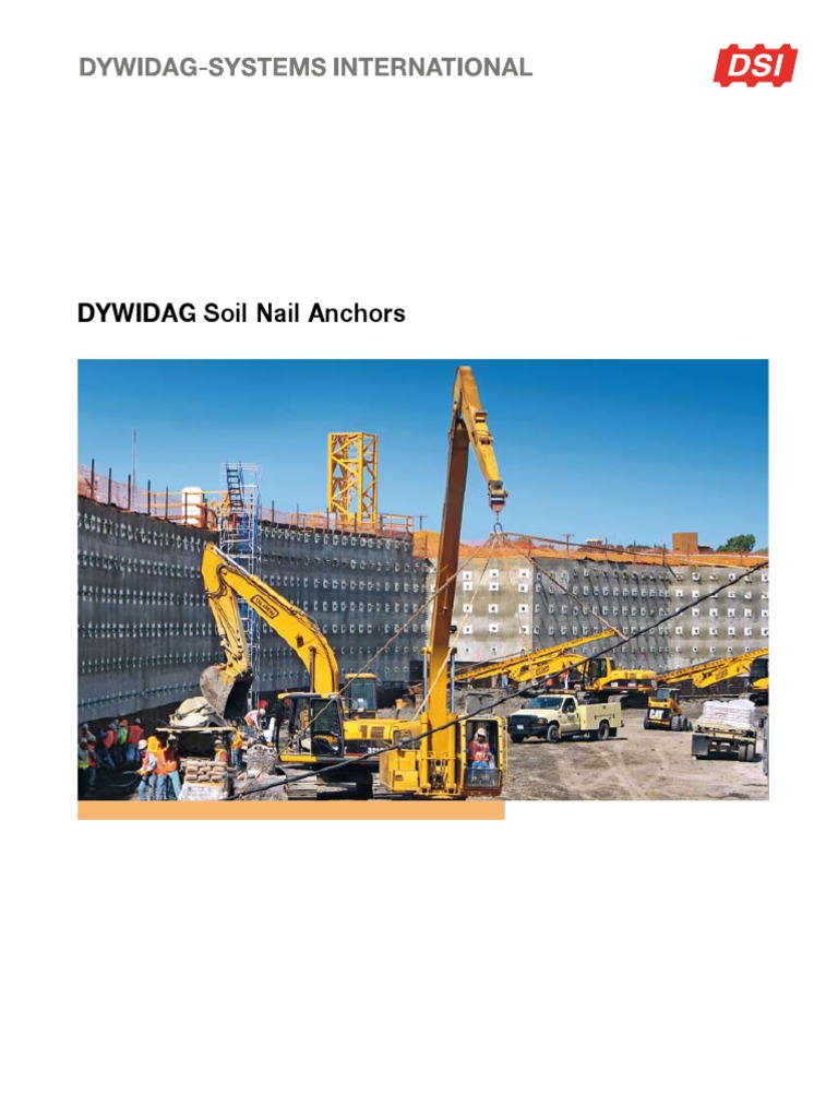 DSI Australia DYWIDAG Soil Nail Anchors ENG | PDF