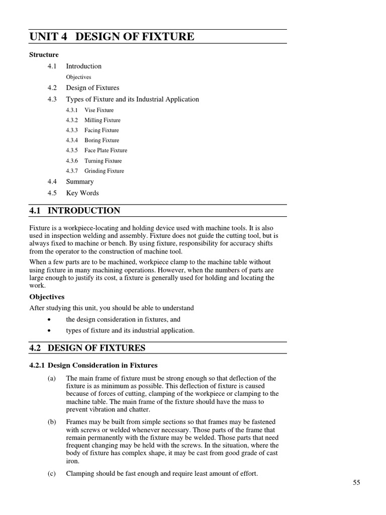 Fixture Design | PDF