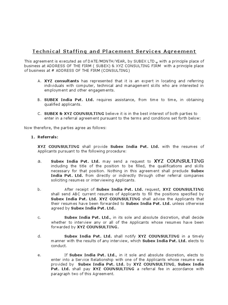 Agreement - ESA | PDF