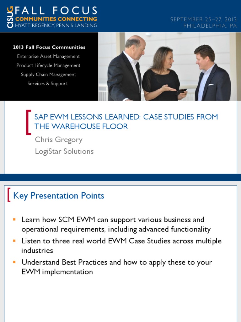 SAP EWM Lessons Learned Case Studies From The Warehouse Floor | PDF ...