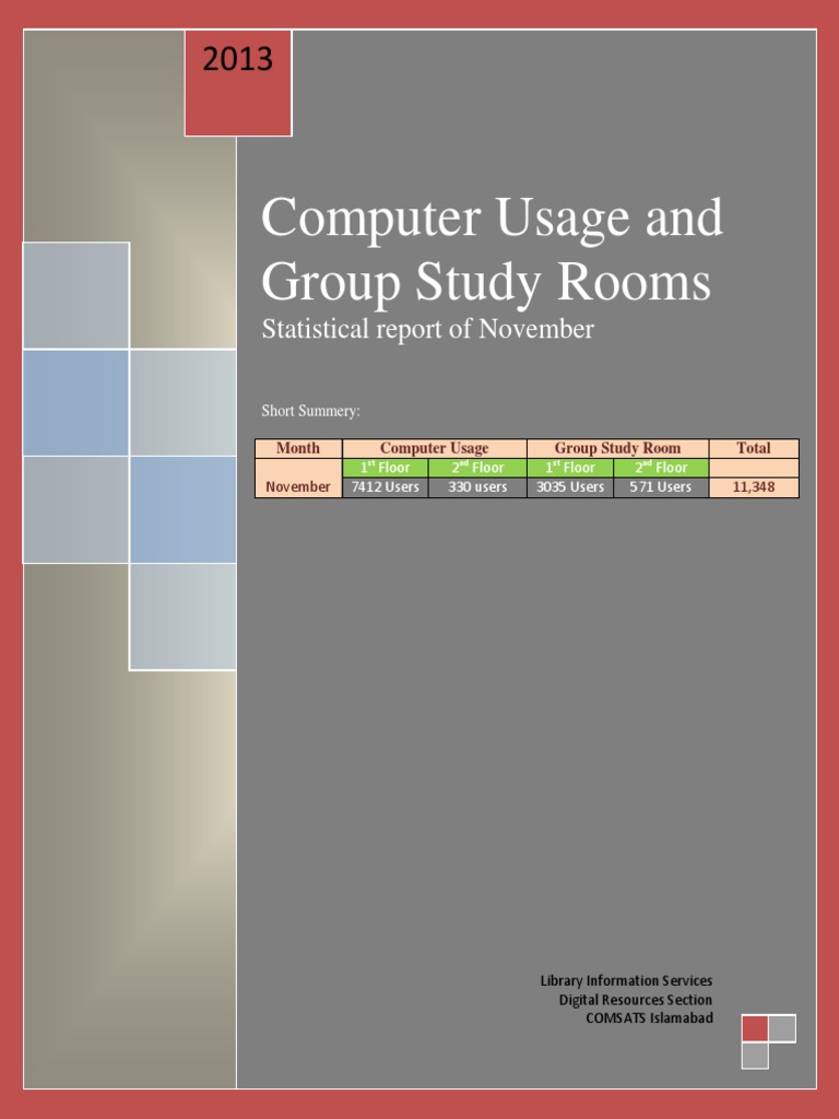 November 2013 Computer Usage Report | PDF | Science & Mathematics ...