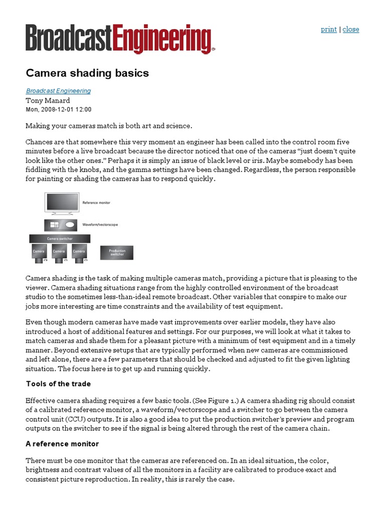 Camera Shading Basics | PDF | Camera Lens | Zoom Lens