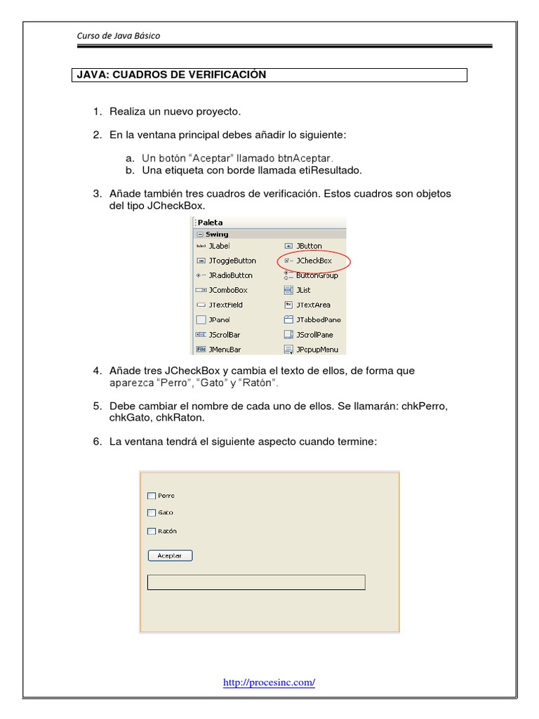 01 Guiados Java Cuadros Verificacion | PDF