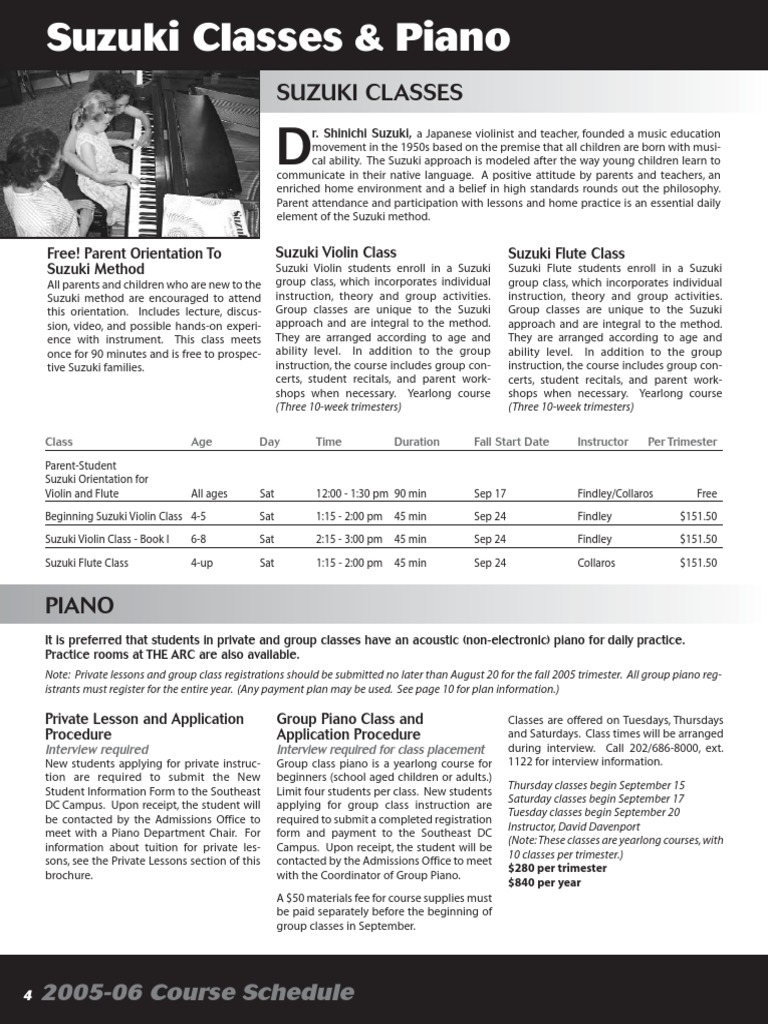 Suzuki Piano | PDF | Music Education | Education Theory