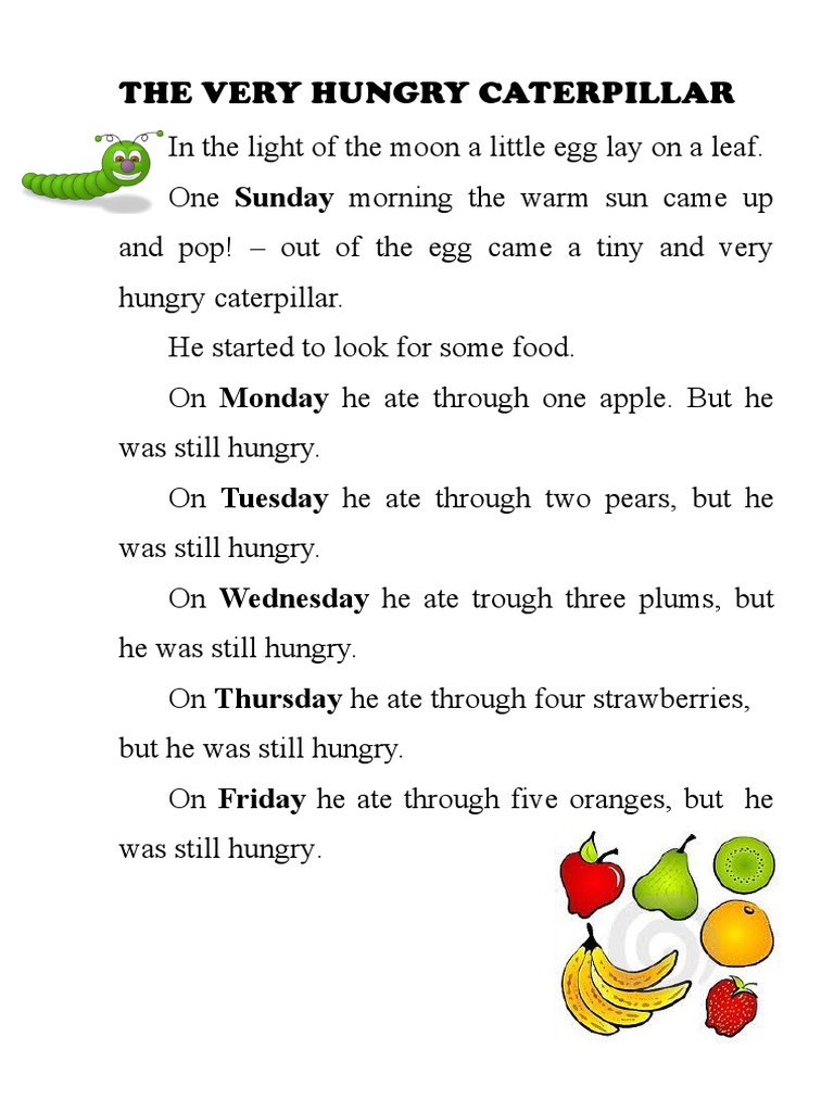 Kids' Delight: Hungry Caterpillar Adventure | PDF