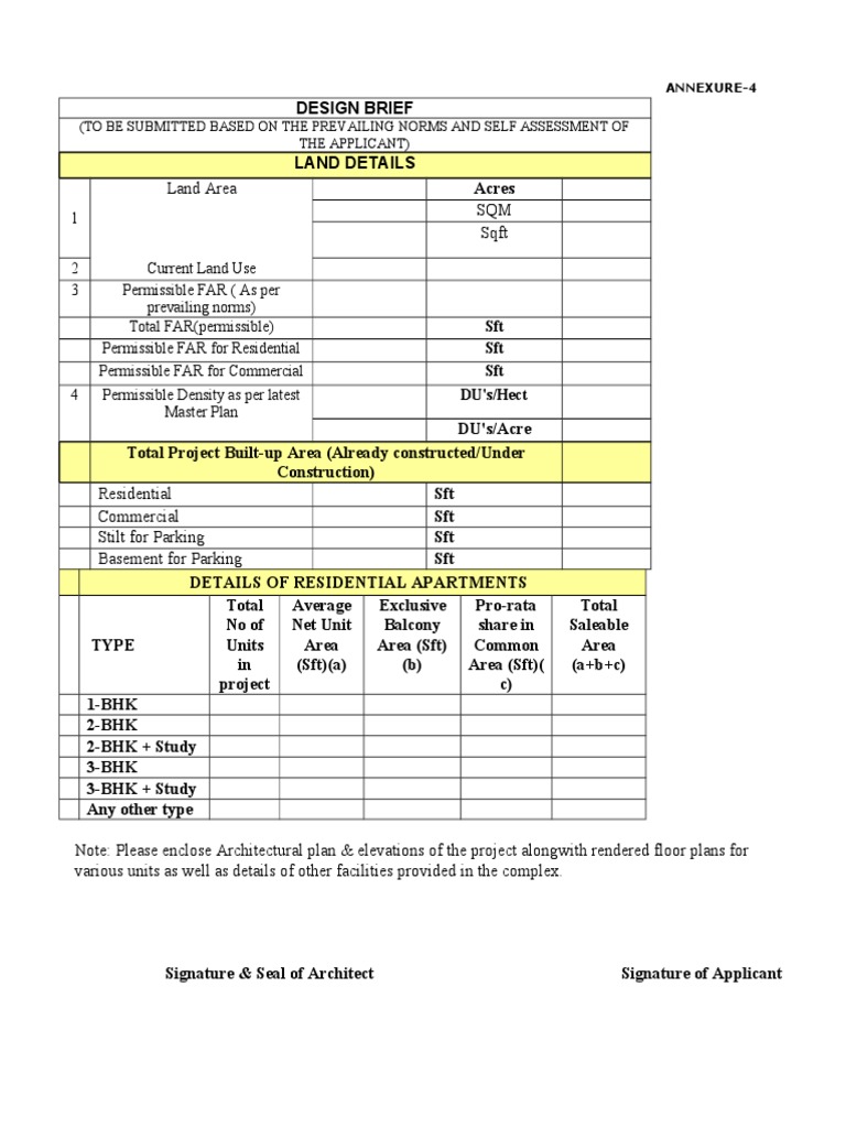 R+1 Building Design Brief - Annexure 4 | PDF | Computers