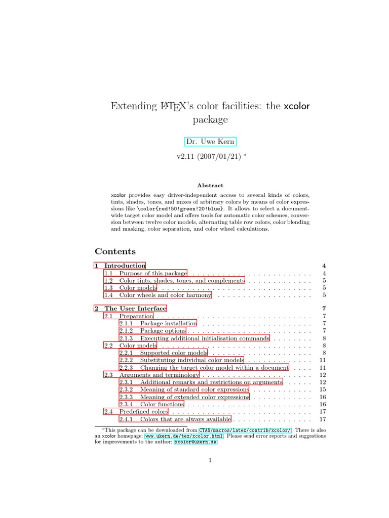 Xcolor | PDF | Rgb Color Model | Color