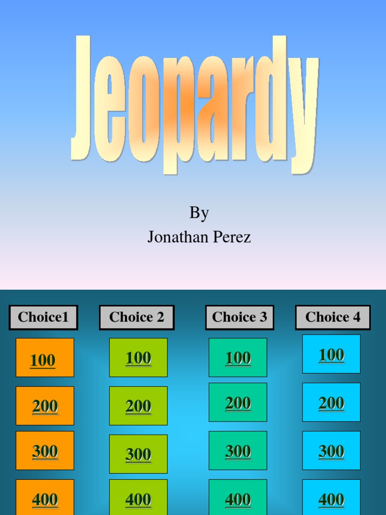 Basic Jeopardy | PDF