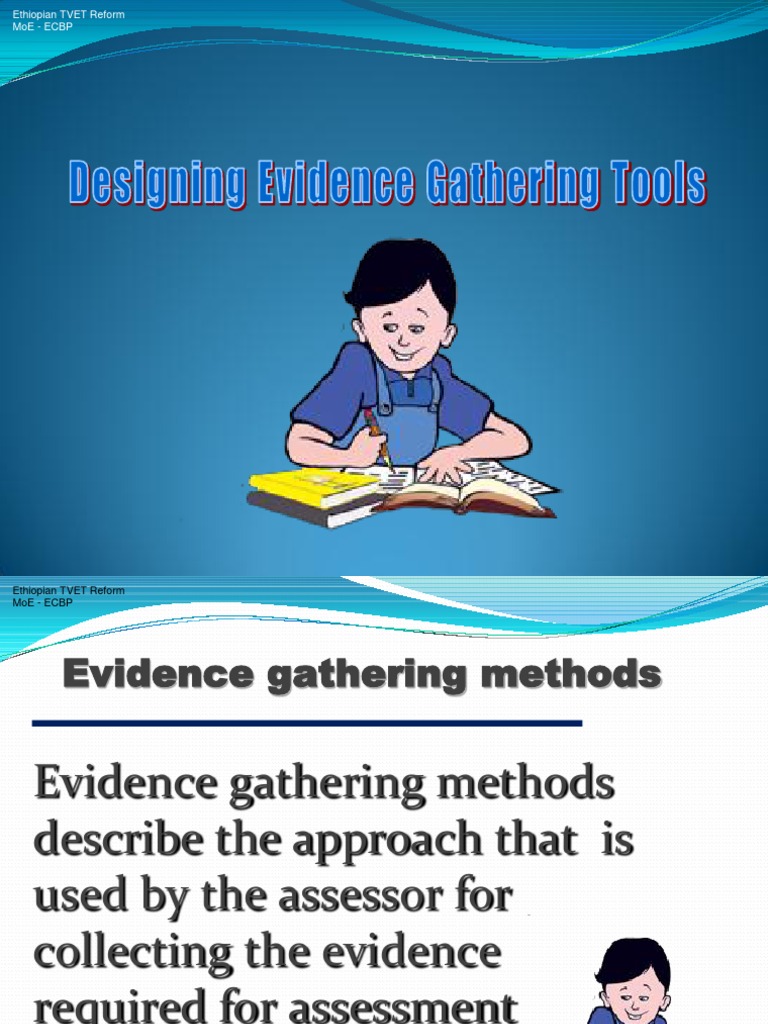 Evidence Gathering Techniques in TVET | PDF | Educational Assessment ...