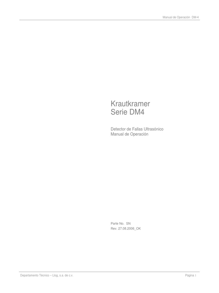 Manual de Operación del DM-4 | PDF | Calibración | Medición