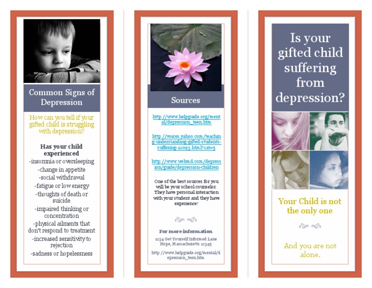 Depression Brochure Page 1 | PDF