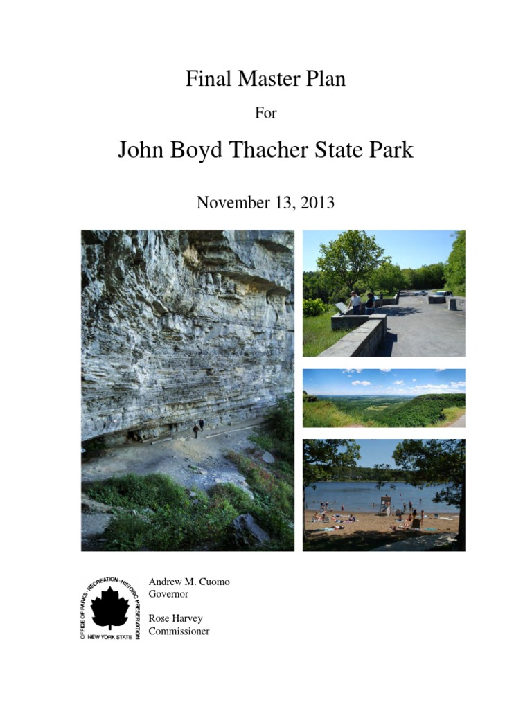 John Boyd Thacher State Park Final Master Plan (2013) | Trail | Outdoor ...