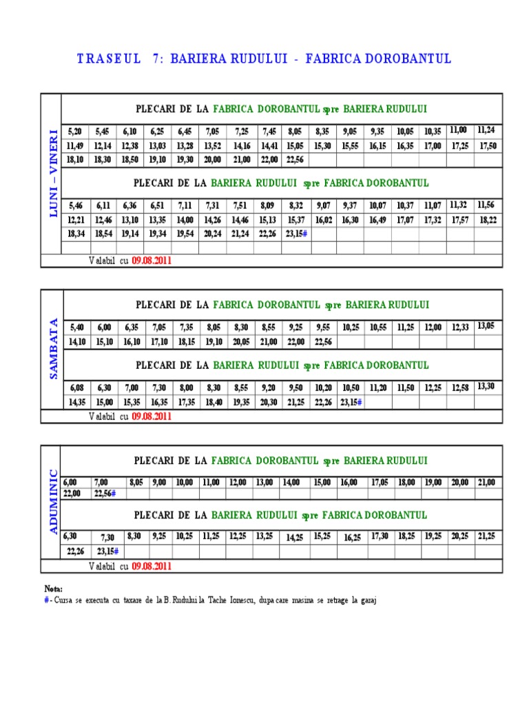 Traseul 7 | PDF