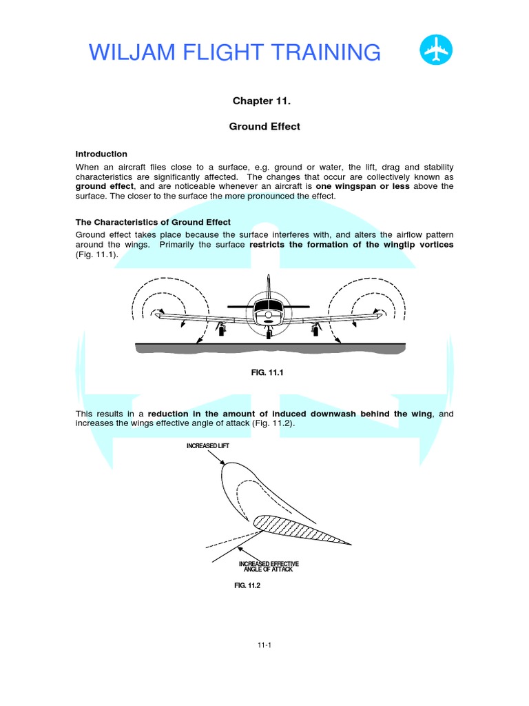 Chapter 11 - Ground Effect | PDF | Lift (Force) | Wing