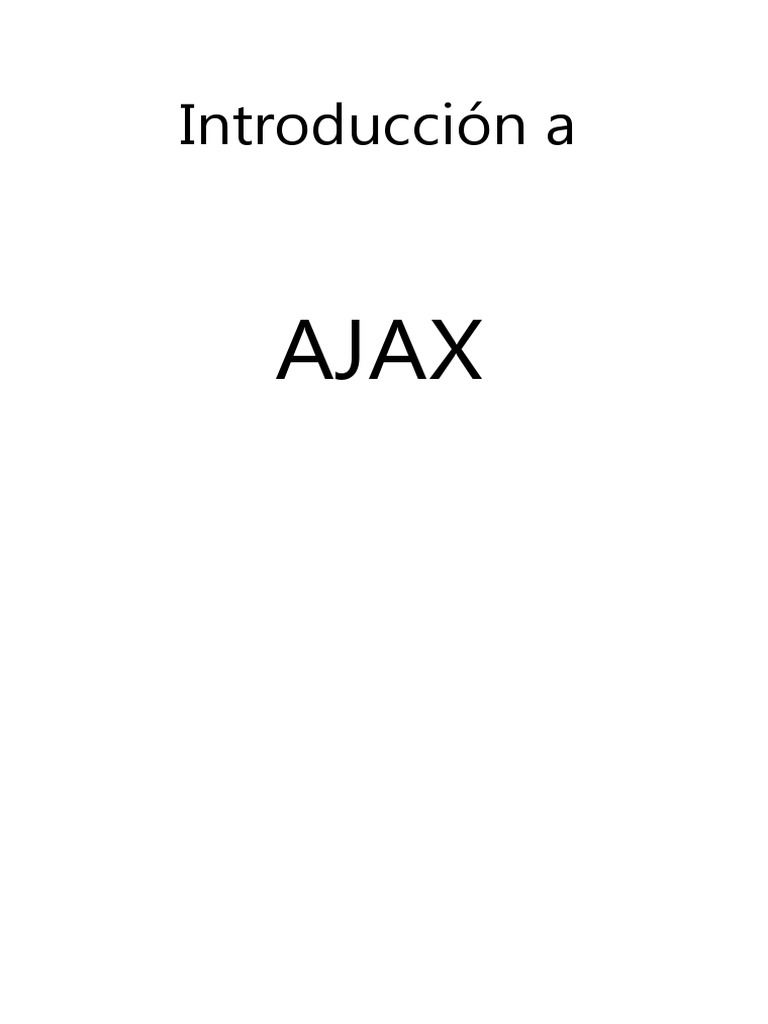 Ajax PDF | PDF