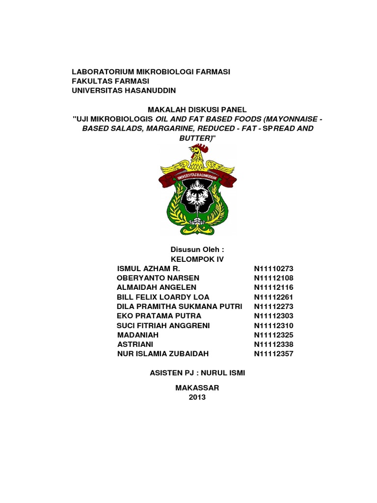 Uji Mikrobiologis Makanan BerLemak | PDF