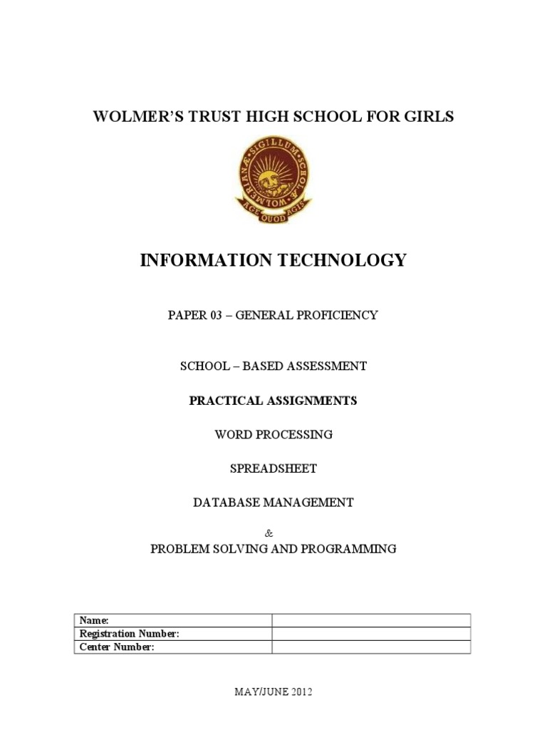It Sba Question | Spreadsheet | Test (Assessment)