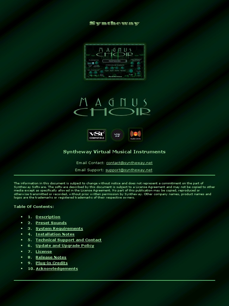 Virtual Choir VST VST3 Audio Unit Plugin Overview: All 54 Instrument ...