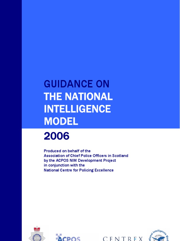 ACPOS Guidance - UK National Intelligence Model | PDF | Police | Business Process