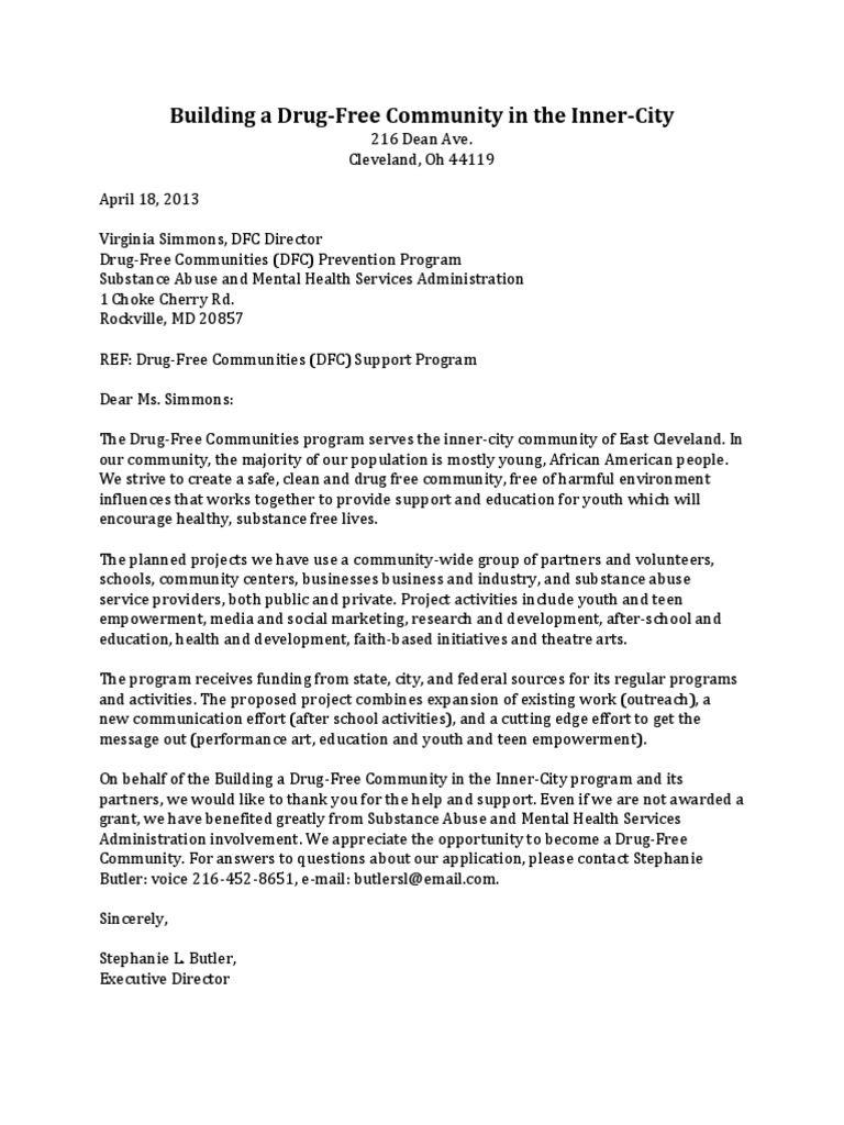 Grant Proposal | PDF | Substance Abuse | Health Education