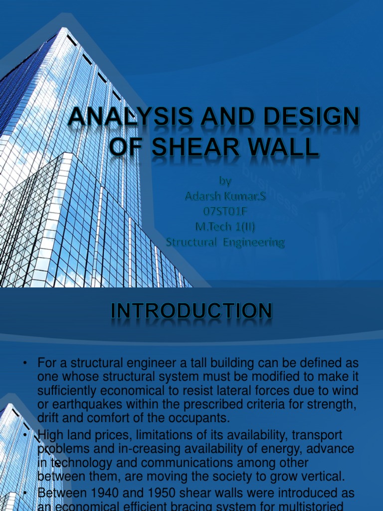 Shear Wall Design for High-Rise Buildings | PDF | Wall | Strength Of ...