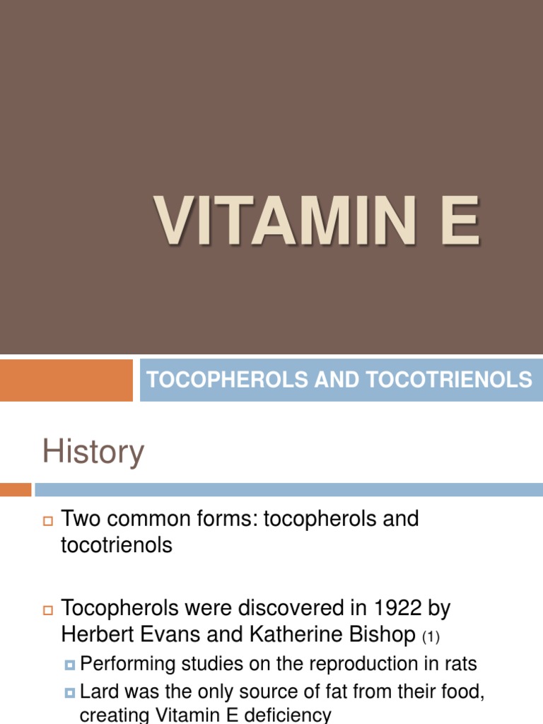 vitamin e powerpoint | Vitamin E | Nutrition