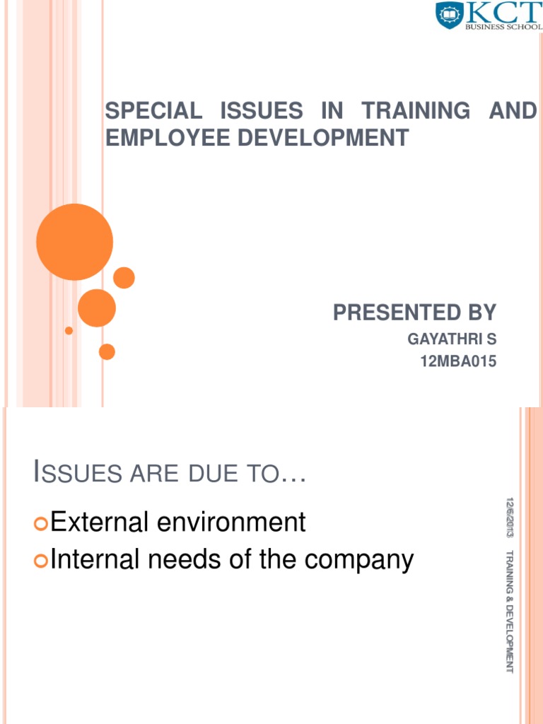 Training Issues | PDF | Mentorship | Employment