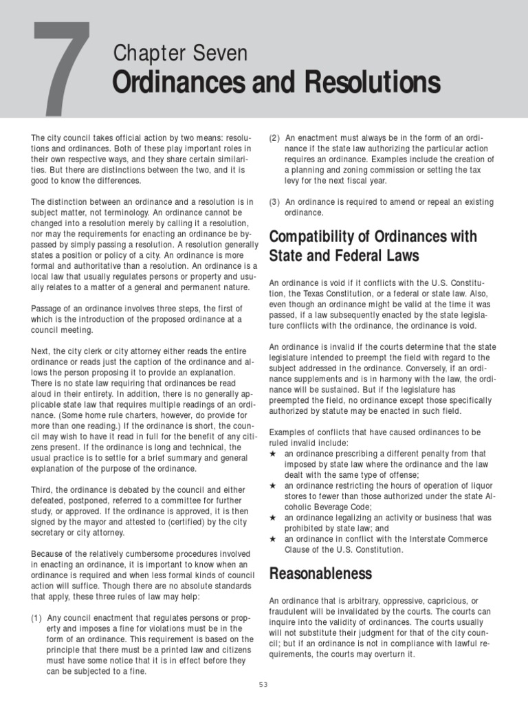 How To Make Resolutions and Ordinances | PDF | Local Ordinance | U.S. State