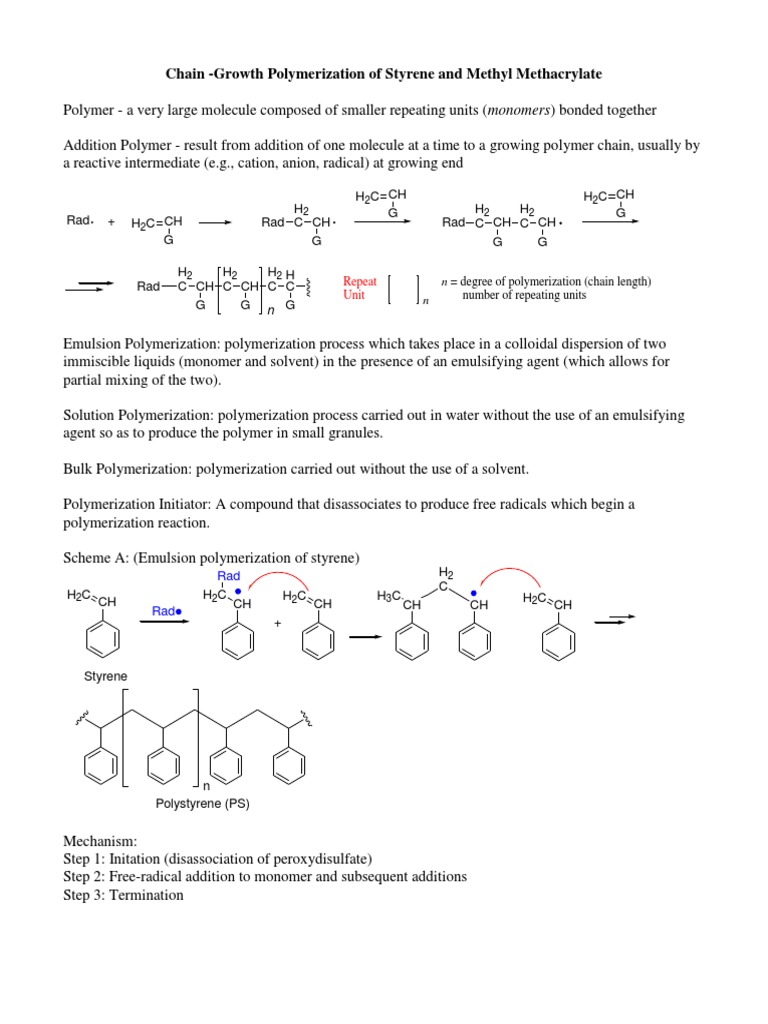 CHM 217 Ex 7 Polymer | PDF | Polymerization | Polymers