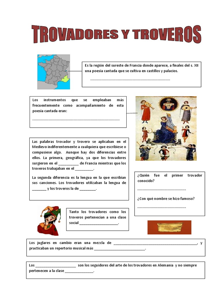 Trovadores y Troveros. | PDF