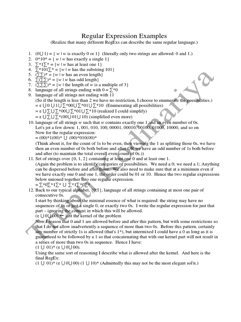 Regular Expression | PDF | String (Computer Science) | Regular Expression