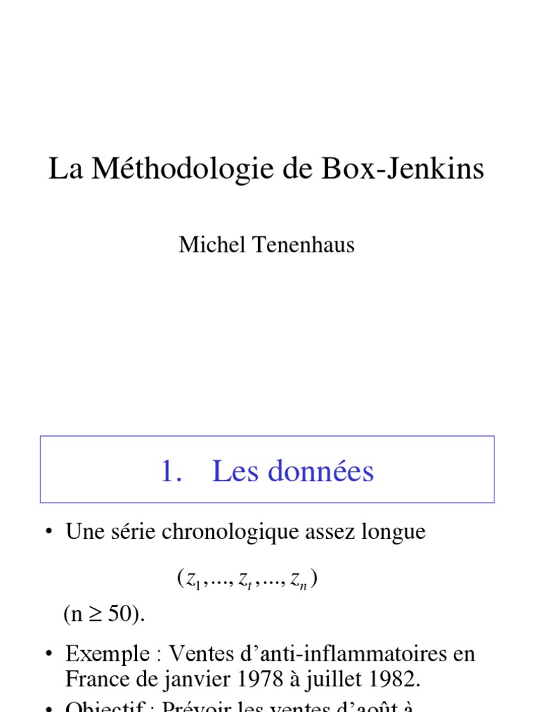 Méthodologie Box-Jenkins en Prévision | PDF | Méthodes et références ...